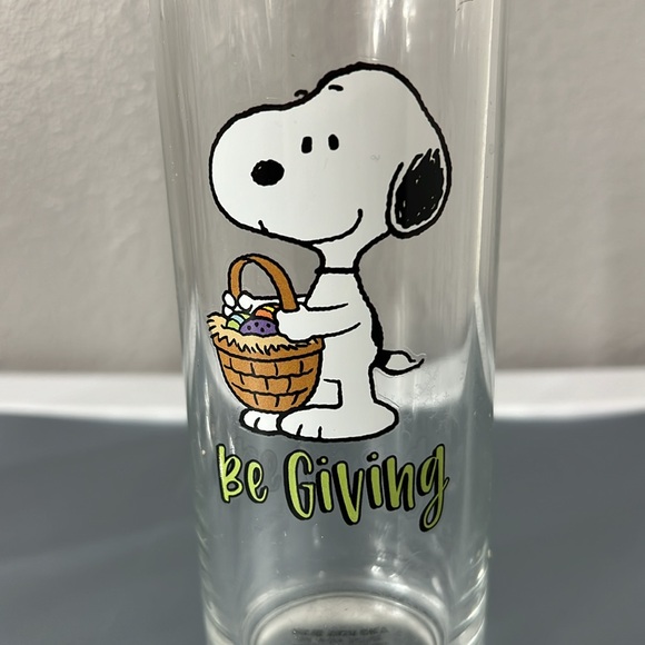 Icup | Dining | Peanuts Snoopy Easter Cooler Drinking Glasses Set Of 4 ...